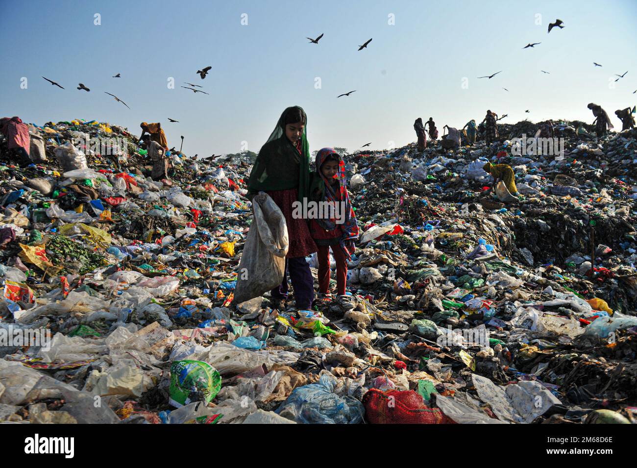 Non Exclusive: 03 January 2023 In Sylhet-Bangladesh: Two girl children ...