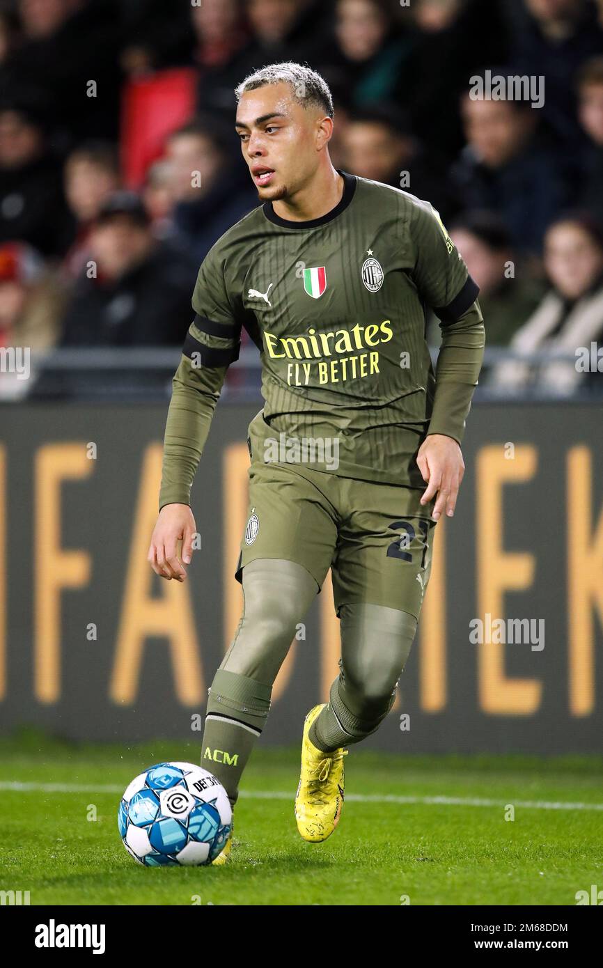 EINDHOVEN - Sergino Dest of AC Milan during the friendly match between ...