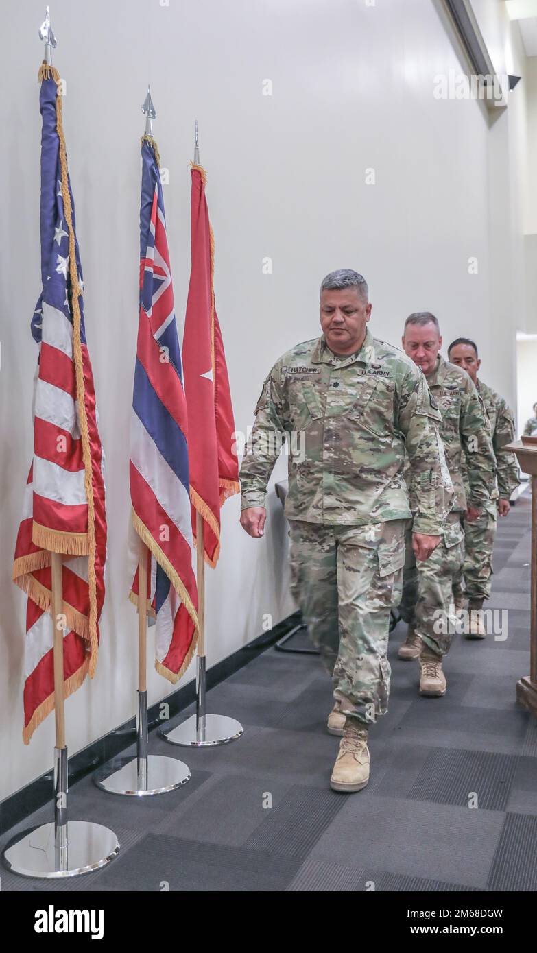 Hawaii Army National Guard Lt. Col (P) David R. Hatcher II, incoming ...