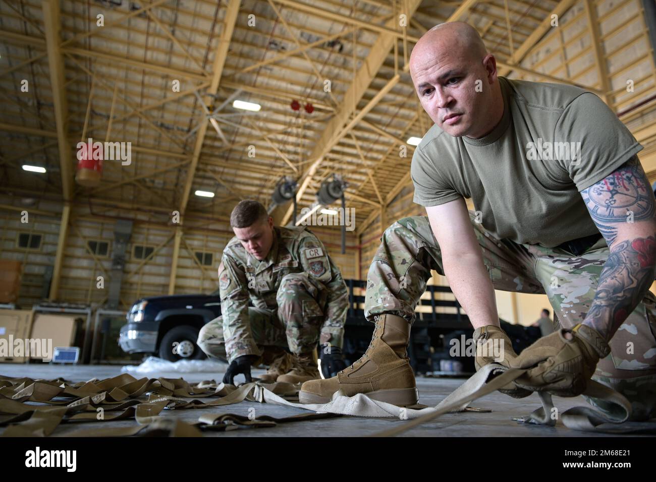 U.S. Air Force Tech Sgt. Moises Rodriguez, an aerospace maintenance ...