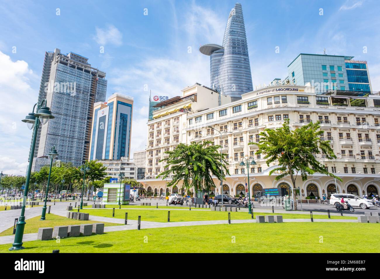Ho Chi Minh, Vietnam - October 3, 2022: Ho Chi Minh city view with ...