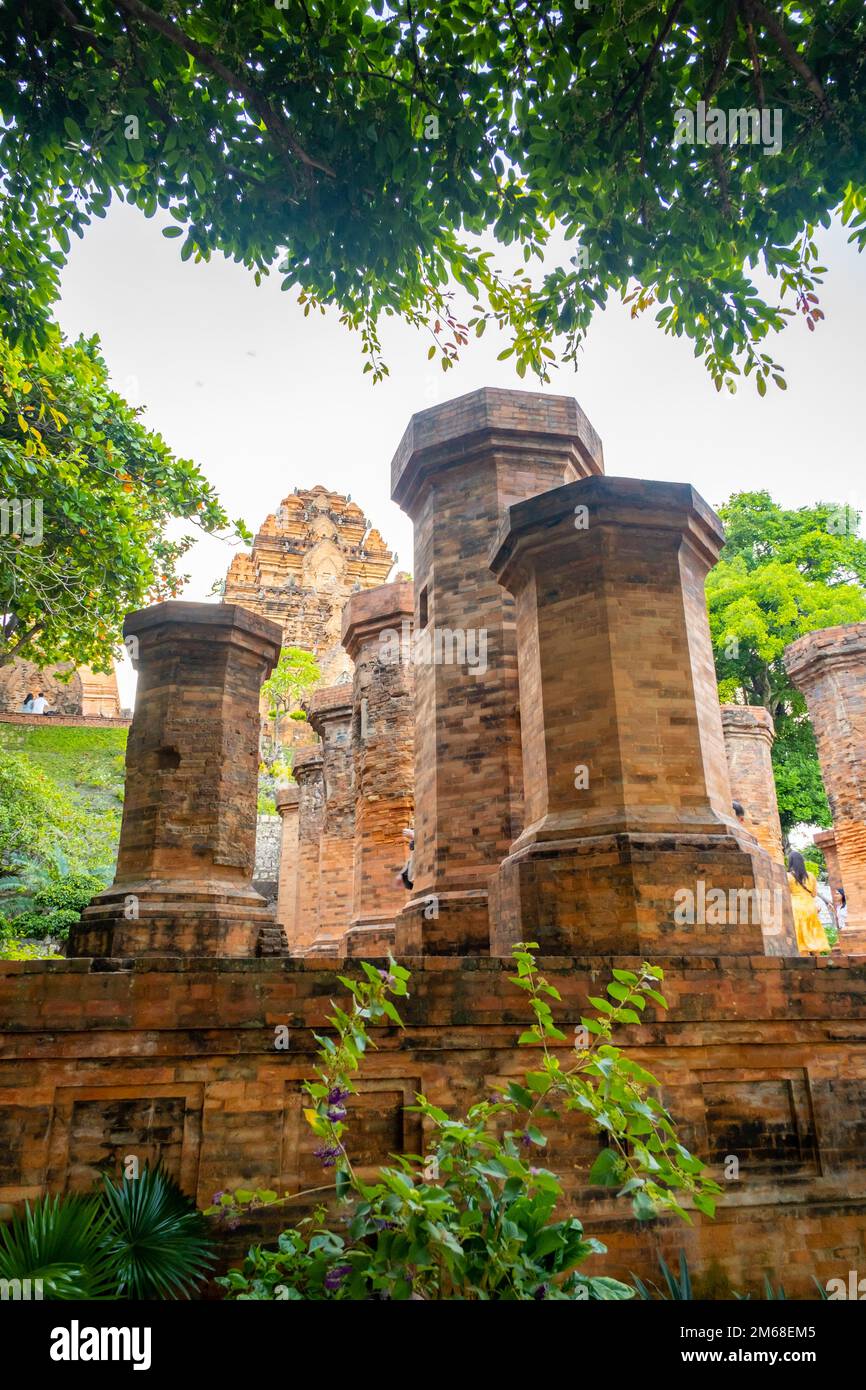 Building of Po Nagar is a Cham temple tower in Nha Trang, Vietnam Stock ...