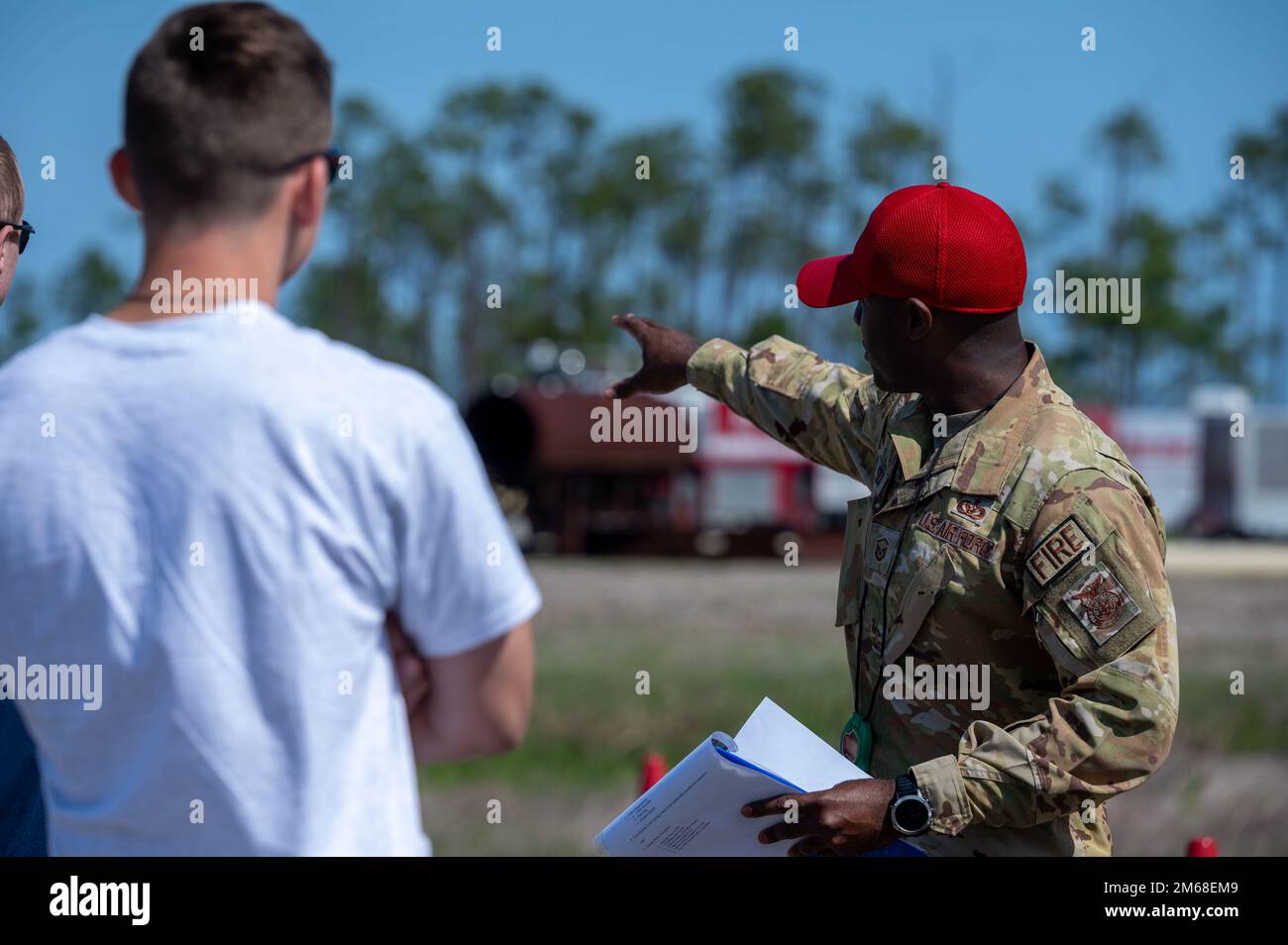 U.S. Air Force Master Sgt. Dennis Scott, 823d Rapid Engineer Deployable ...