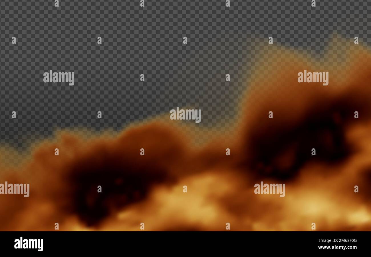 Realistic vector isolated on transparent background. Dust cloud with ...