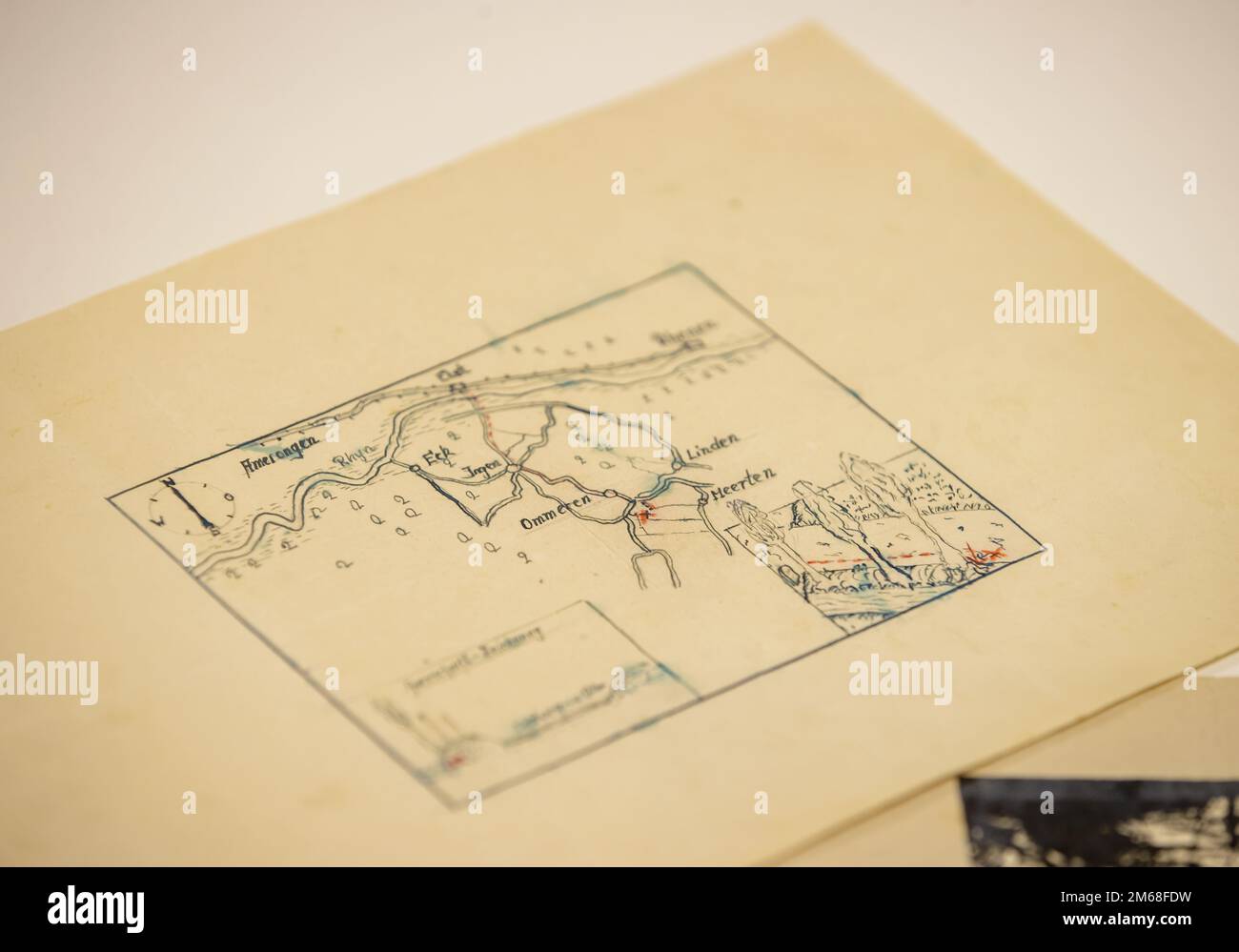 THE HAGUE - Treasure maps to a possible Nazi treasure in Ommeren in the ...