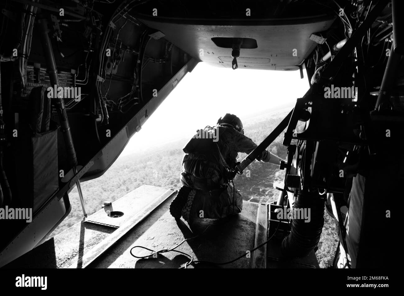 A U.S. Air Force Airman assigned to the 8th Special Operations Squadron ...