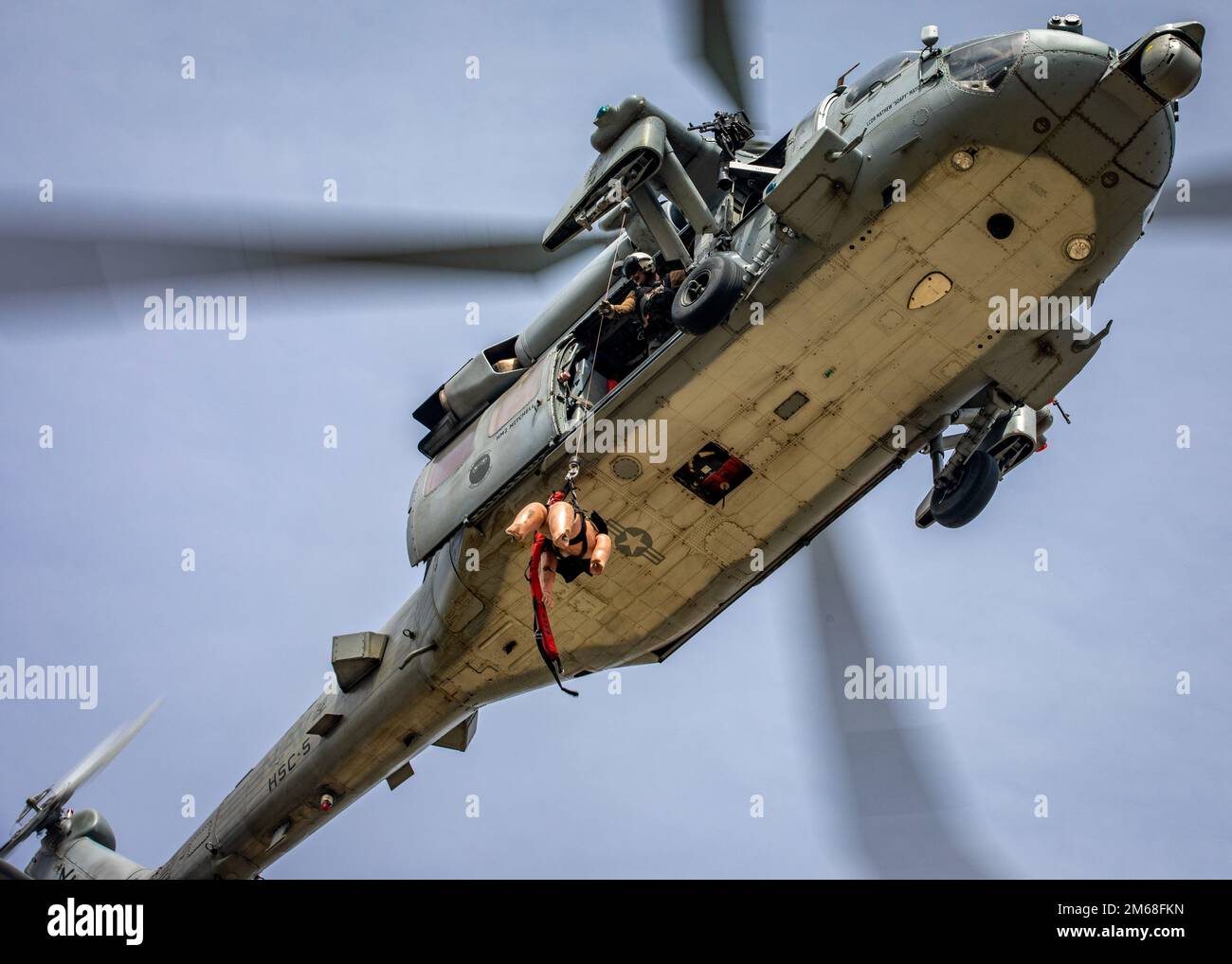 Naval Aircrewman (helicopter) 2nd Class Tyler Christoffer, assigned to ...