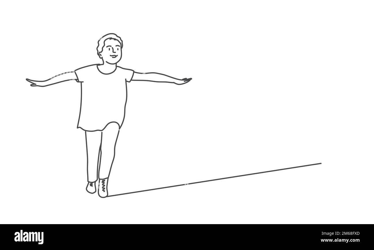 Simple person outline hi-res stock photography and images - Alamy