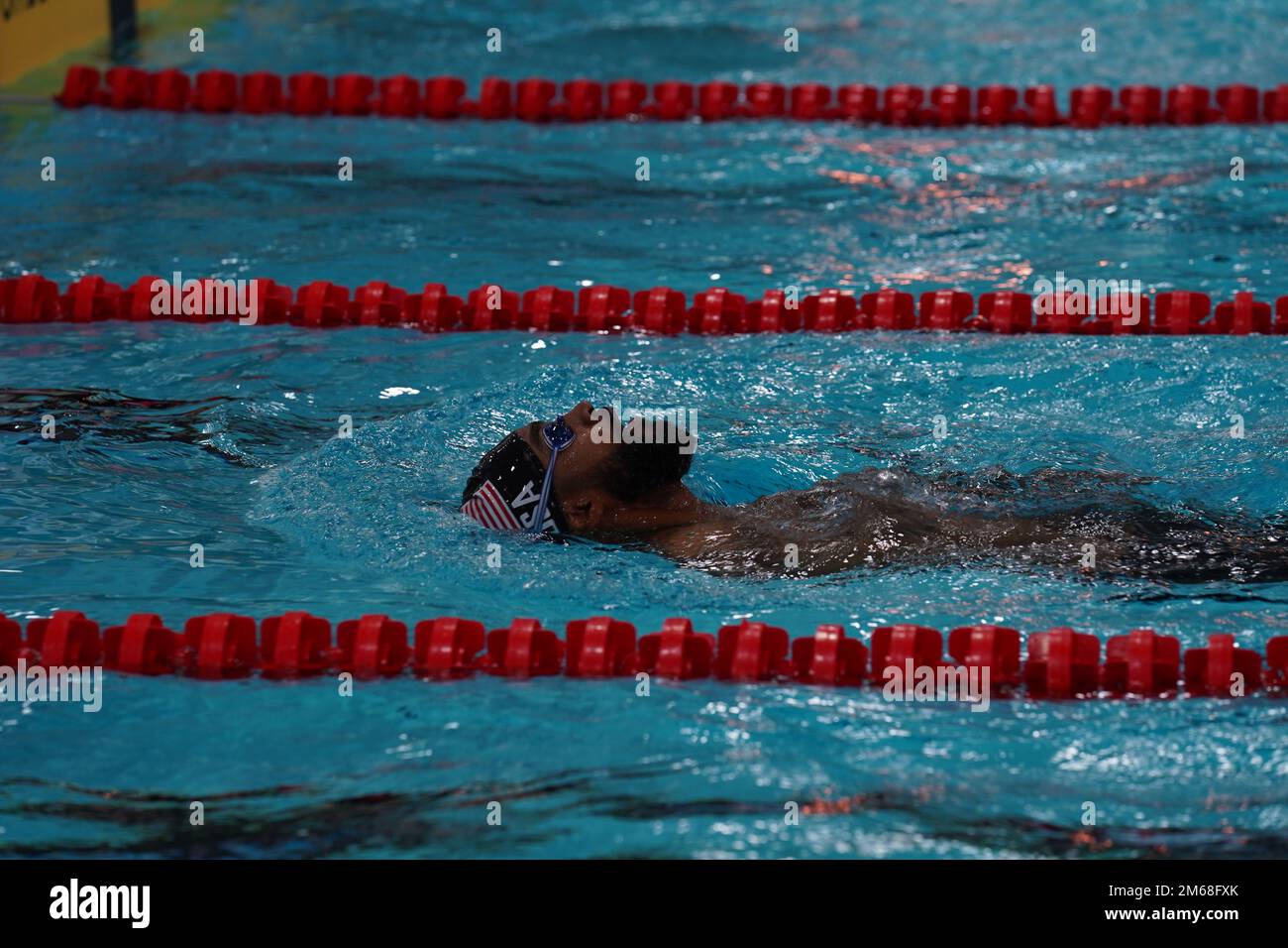 Retired U.S. Marine Corps Gunnery Sgt. Doug Godfrey, competes during ...
