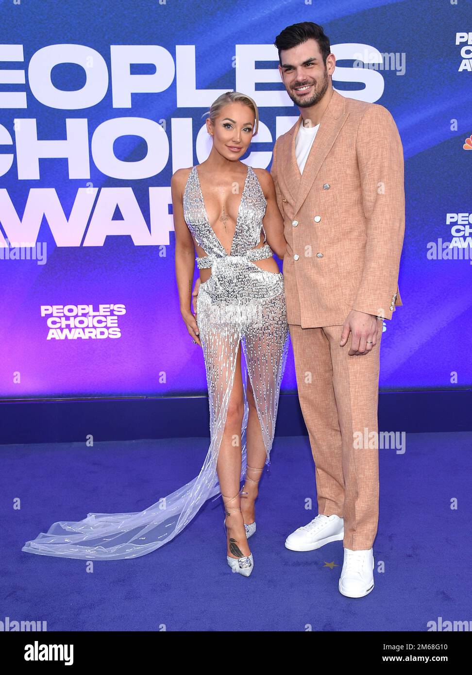 Mary Fitzgerald and Romain Bonnet arriving to the People’s Choice ...