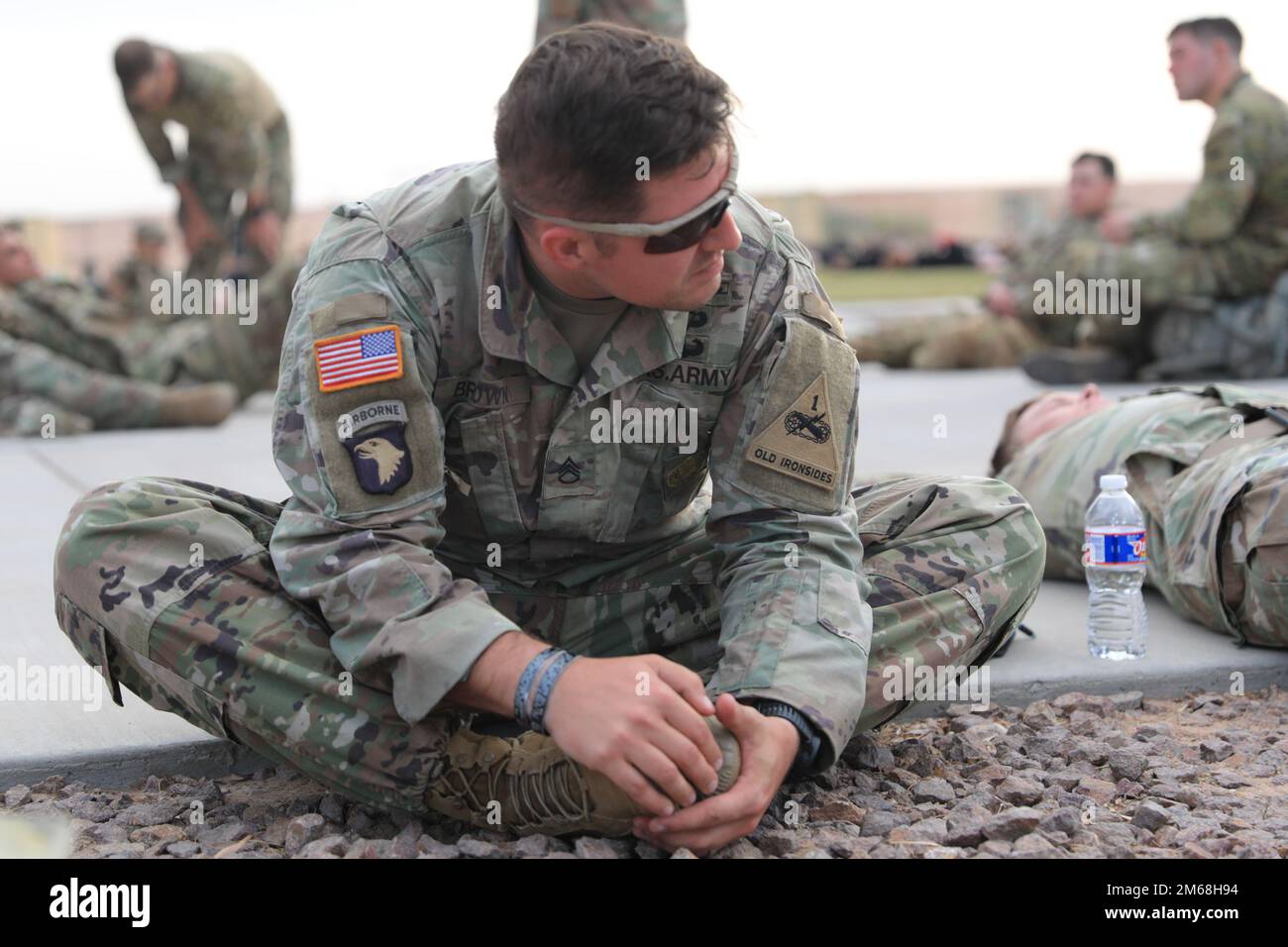 Staff Sgt. Robert Brown, an infantryman with the 1st Armored Division ...
