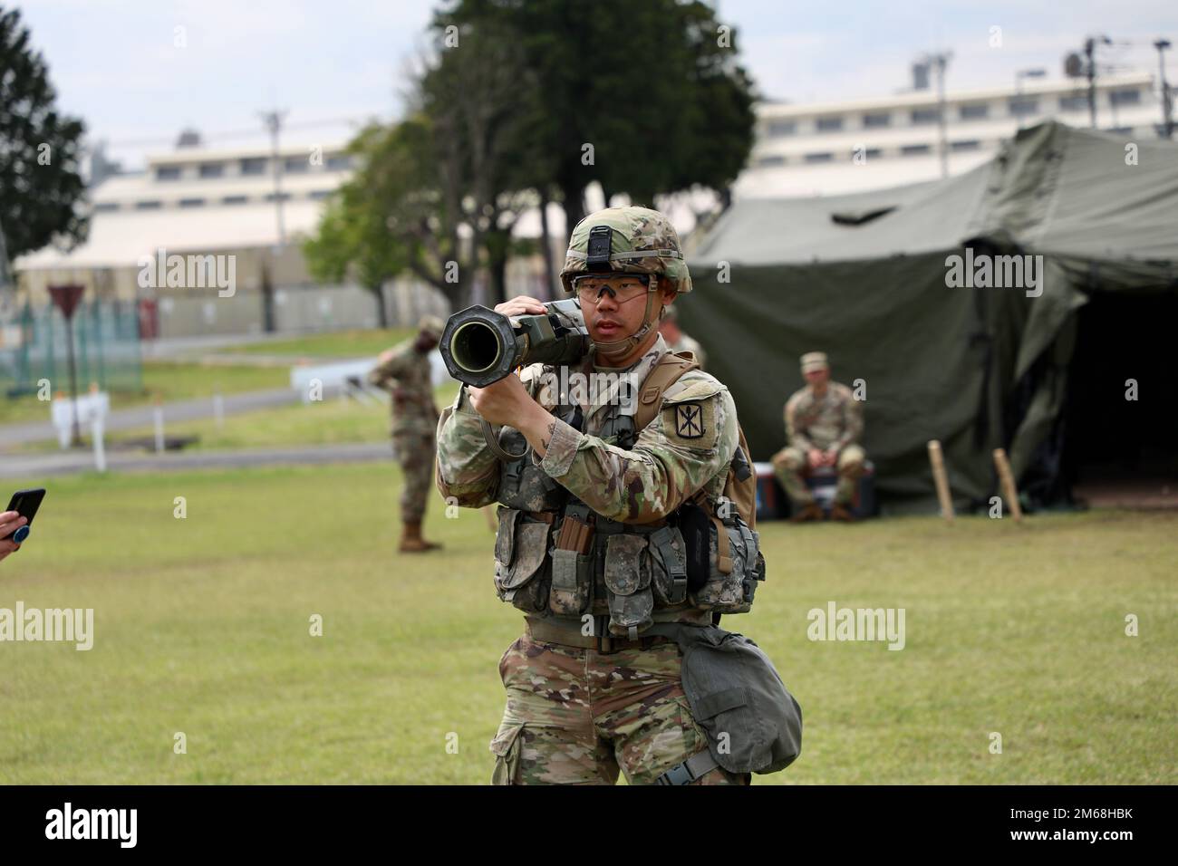 SAGAMI GENERAL DEPOT, Japan — Capt. Seungtek Oh, signal officer with ...