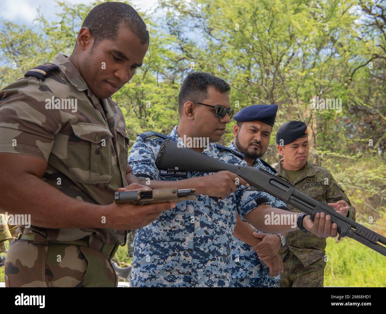 French Navy Petty Officer Rudy Rose-Eloise, Bangladesh Air Force ...