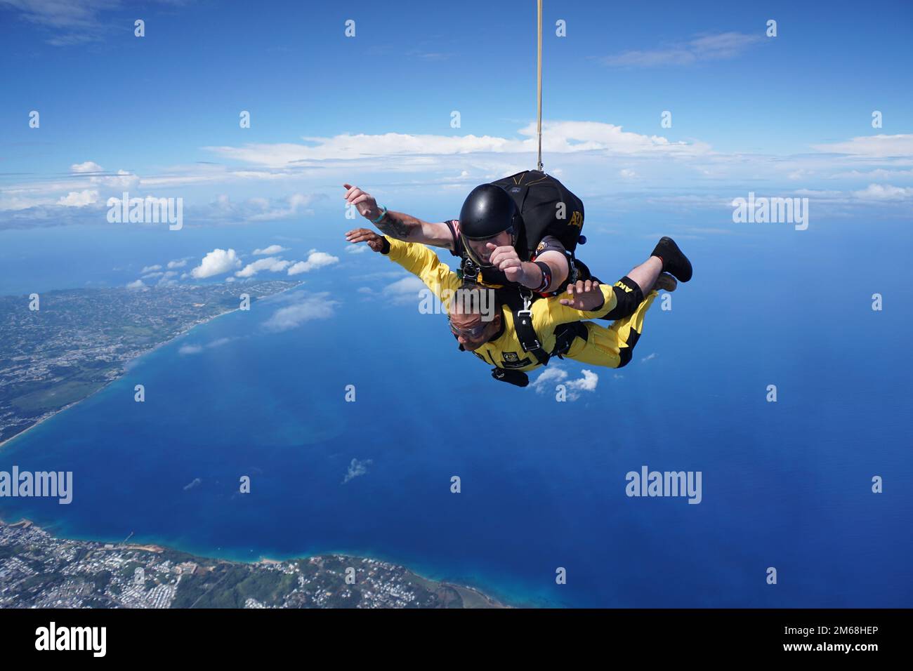 Sgt. Jonathan Pemberton of the U.S. Army Parachute Team jumps with a ...