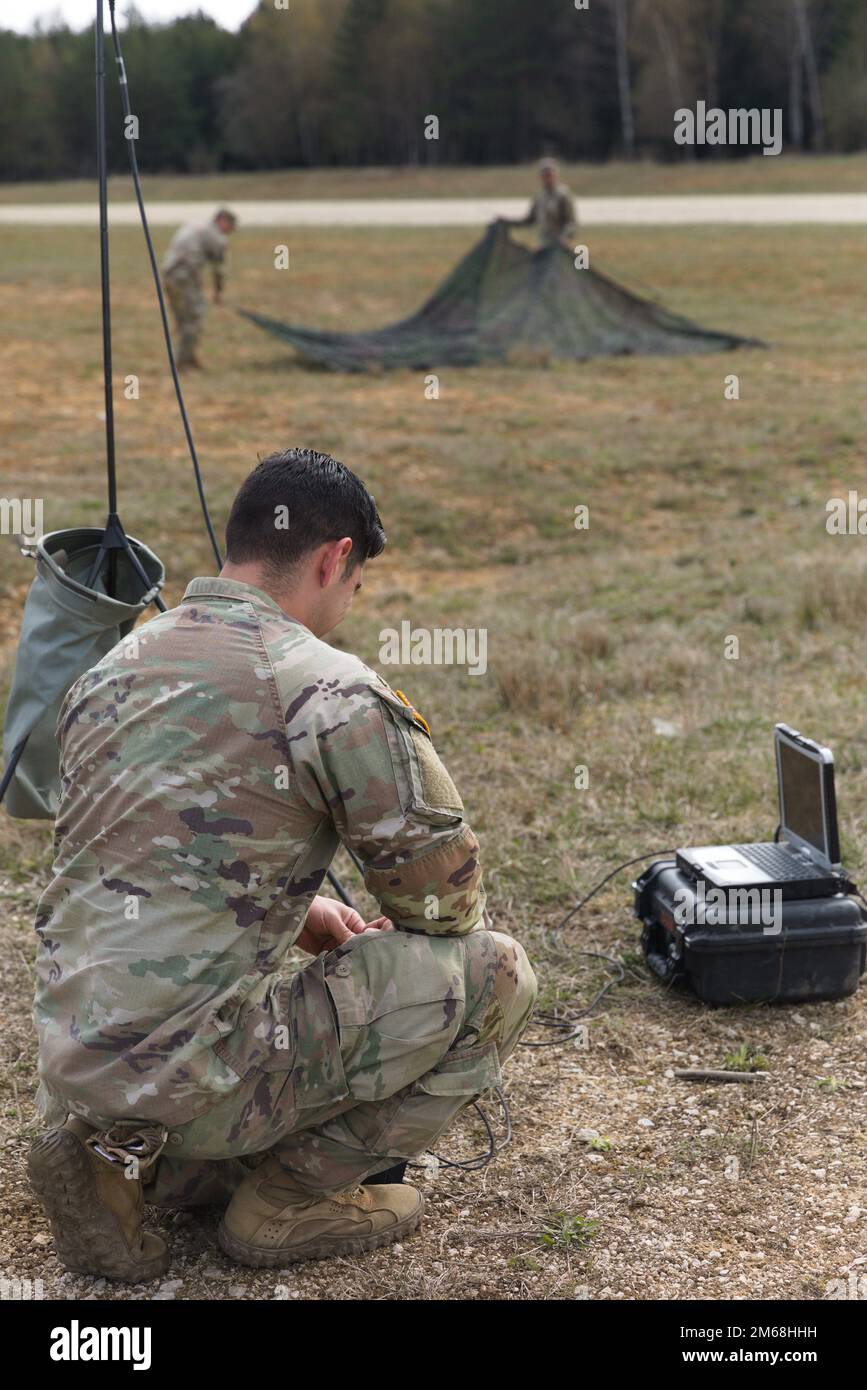 U.S. Army Sgt. Hector Lomas, from 3rd Squadron, 2nd Calvary Regiment ...