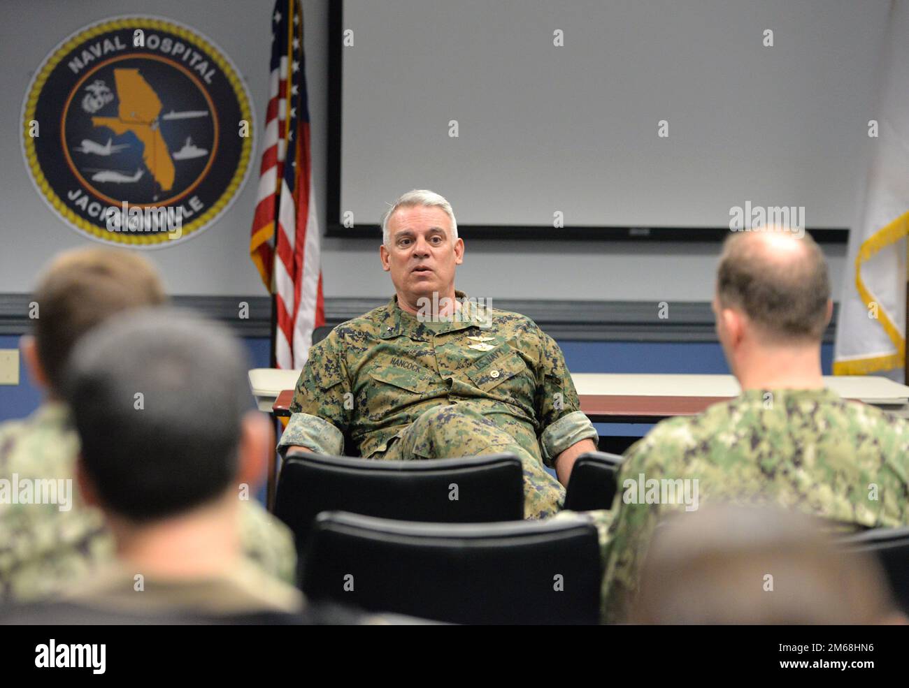 JACKSONVILLE, Fla. (April 19, 2022) – Rear Adm. James Hancock, director ...