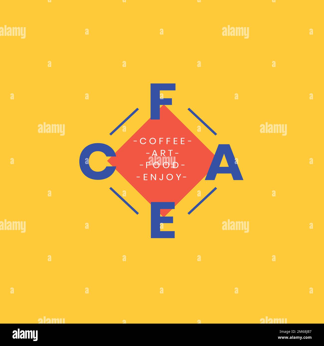 Cafe branding art Stock Vector Images - Alamy