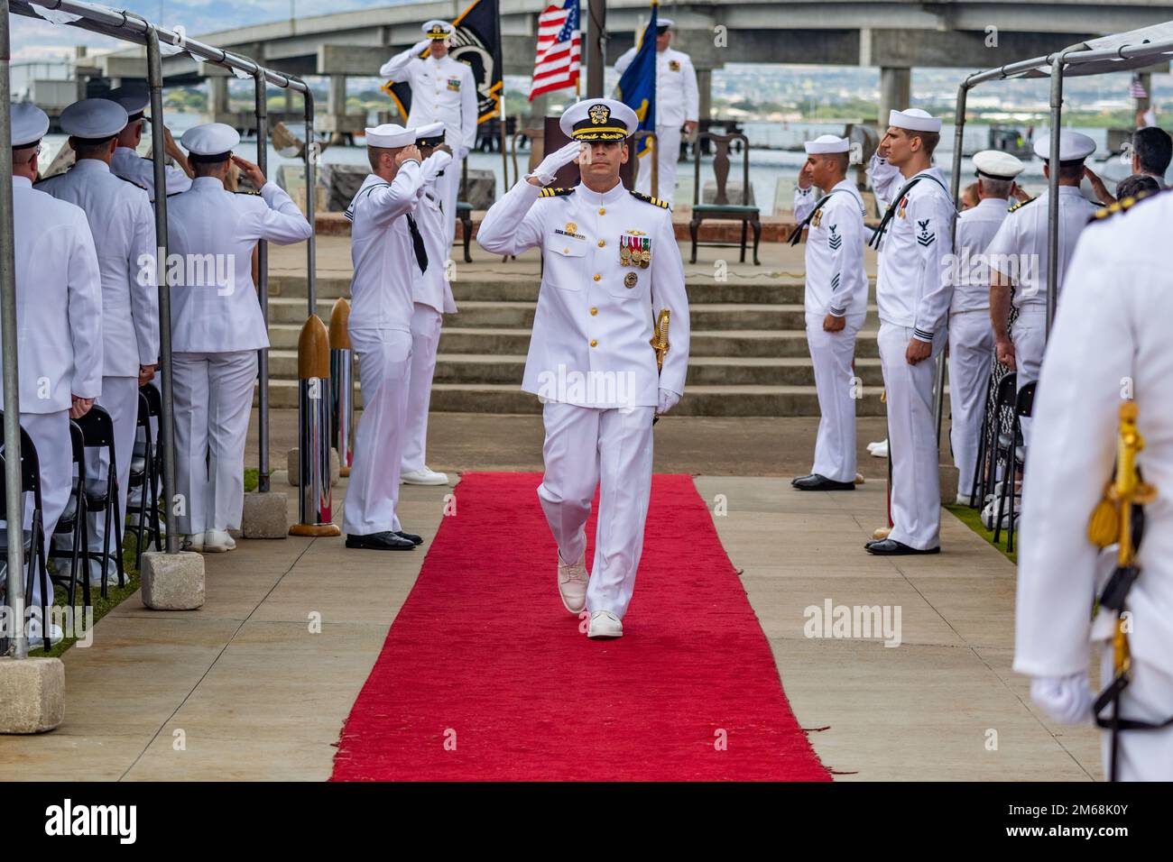 220419-N-KB401-1786 PEARL HARBOR April 19, 2022 — Cmdr. Adam Matthews ...
