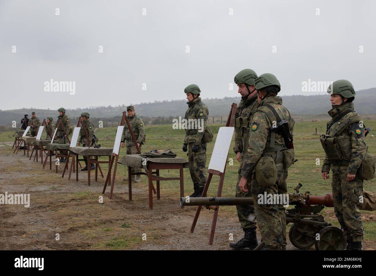Bulgarian Land Forces soldiers, assigned to the 42nd Mechanized ...