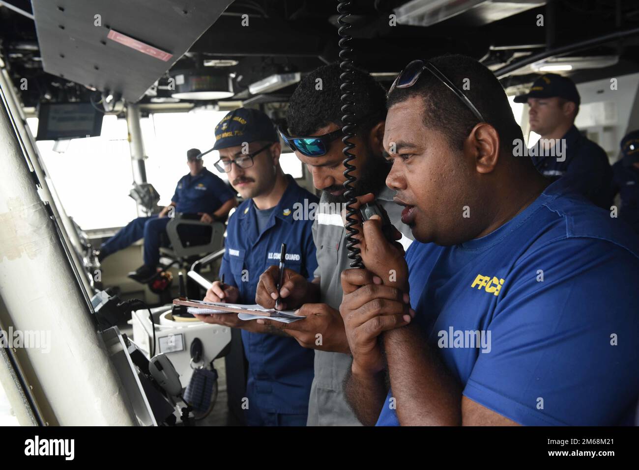Esira Naidrodro, a customs officer with the Fiji Revenue and Customs ...
