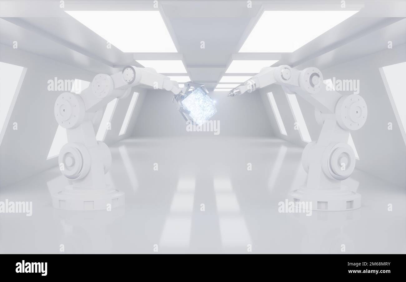 Mechanical arms circuit chip hi-res stock photography and images - Alamy