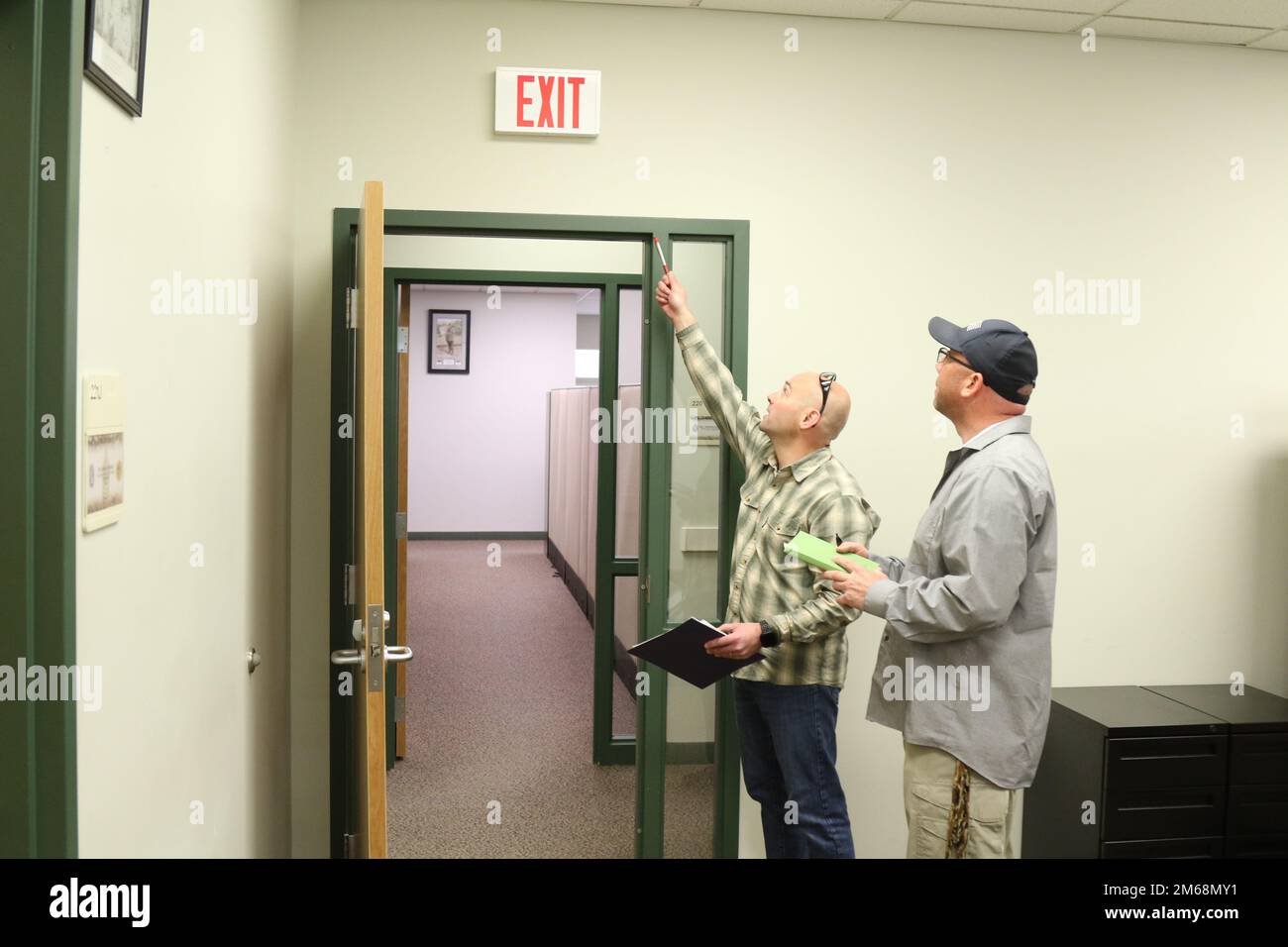 Brian Russell, right, safety and occupational health specialist, 88th ...