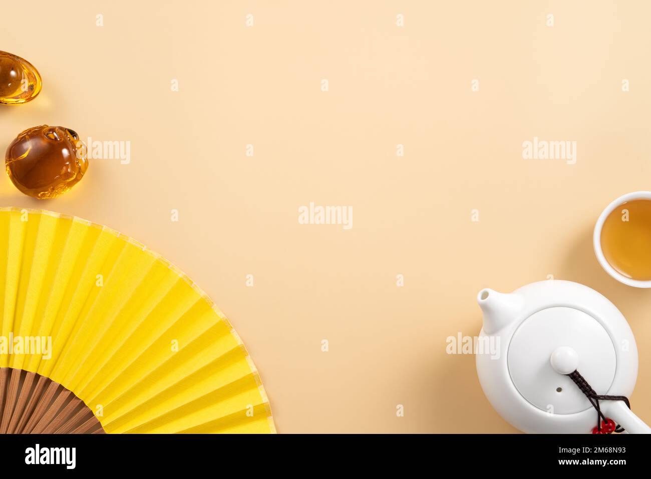 Design concept of Chinese lunar new year background copy space with ...