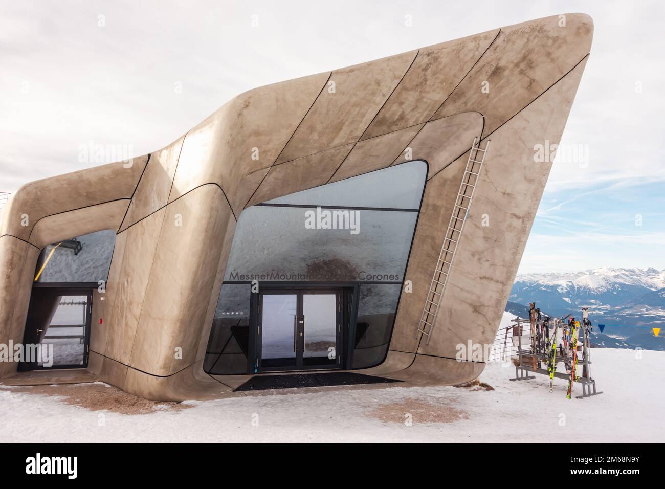 Entrance of the Messner Mountain Museum Corones on the Kronplatz (Plan ...