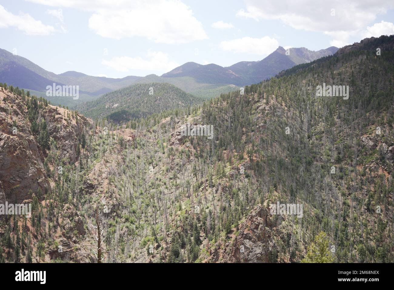 A beautiful view of a mountainous landscape in a sunny day Stock Photo ...