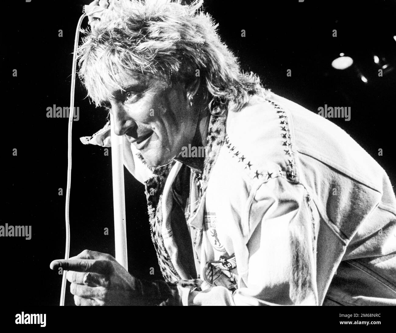 Rod Steward performing in Ahoy in Rotterdam.Netherlands. 1980 ...
