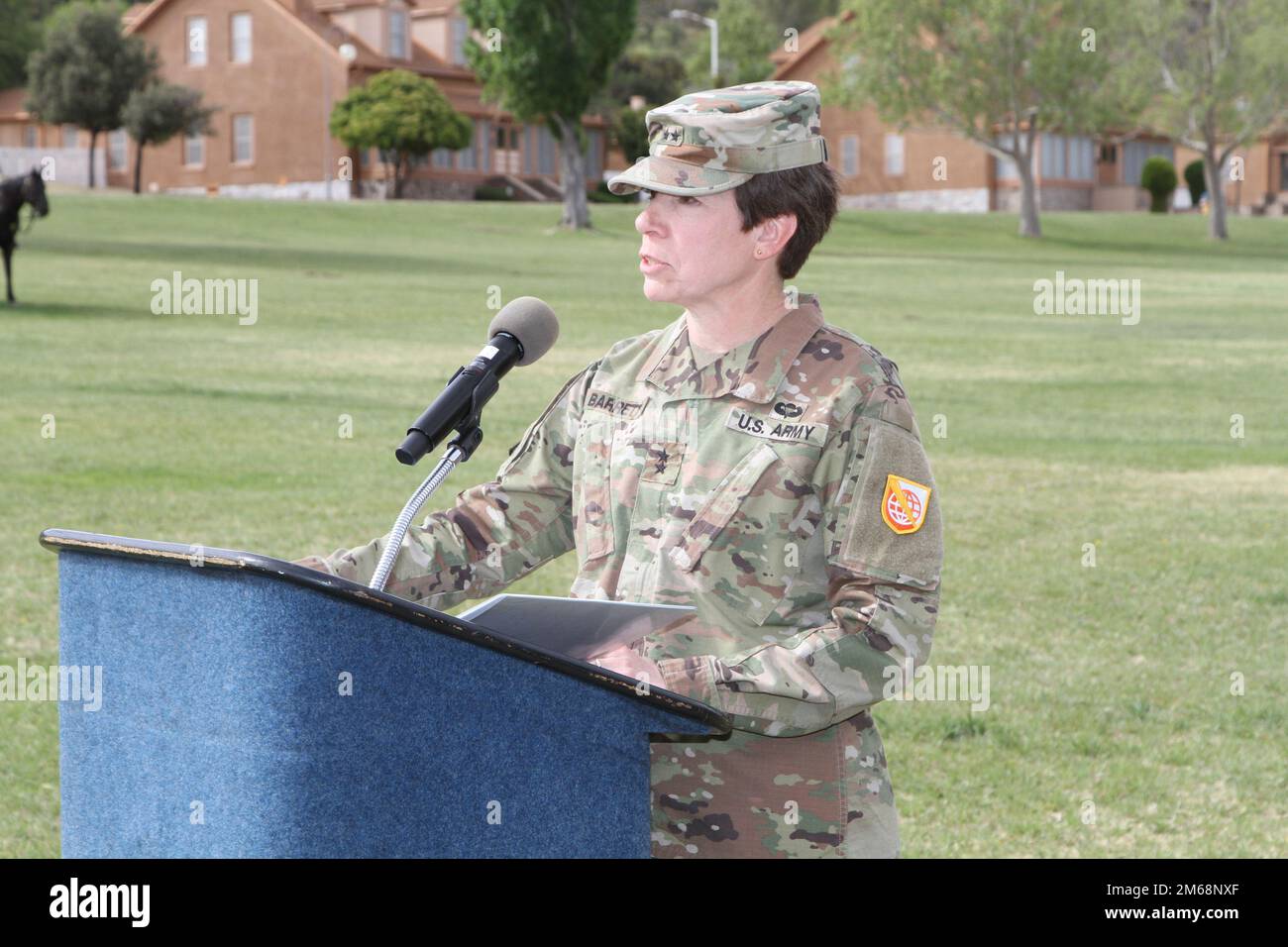 During her remarks, Maj. Gen. Maria B. Barrett, outgoing NETCOM ...