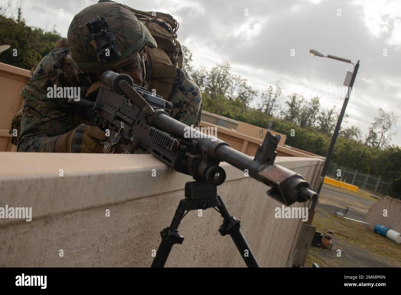 Sgt. Xavier Compton, a student in the Advanced Infantry Marine Course ...