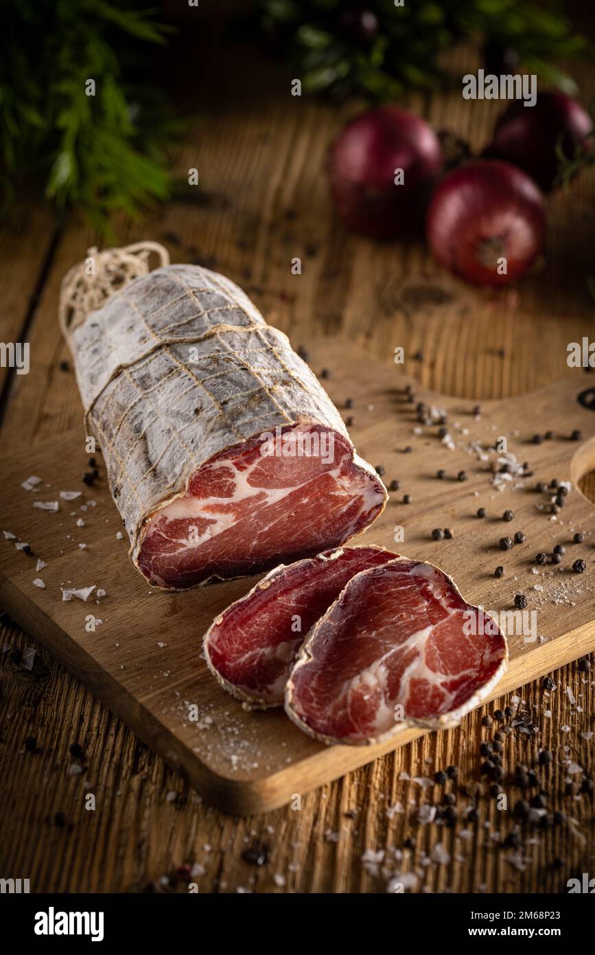 Italian cured meat hi-res stock photography and images - Alamy