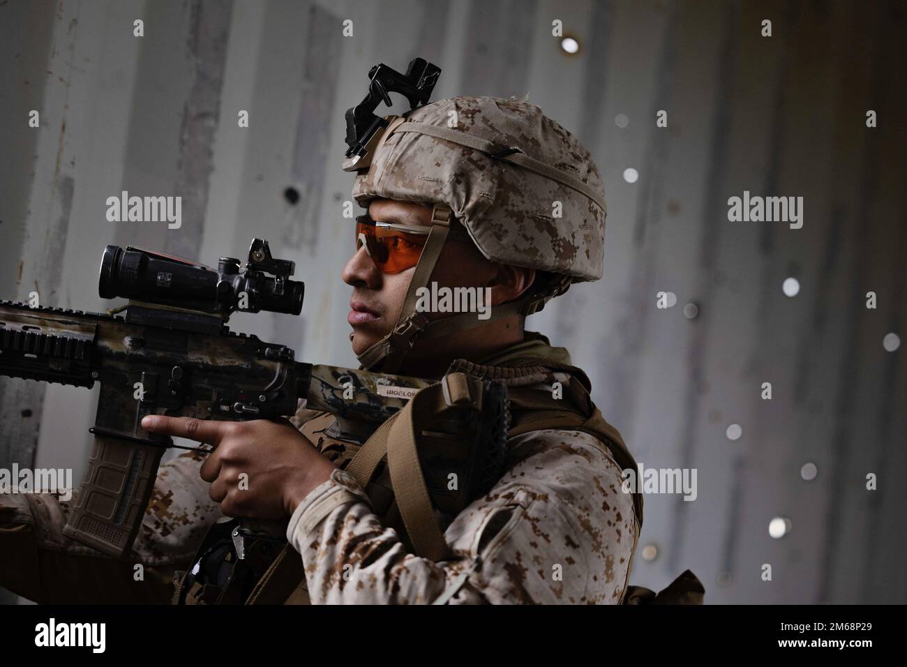 U S Marine Corps Lance Cpl Fernando Bejines A Rifleman With 1st
