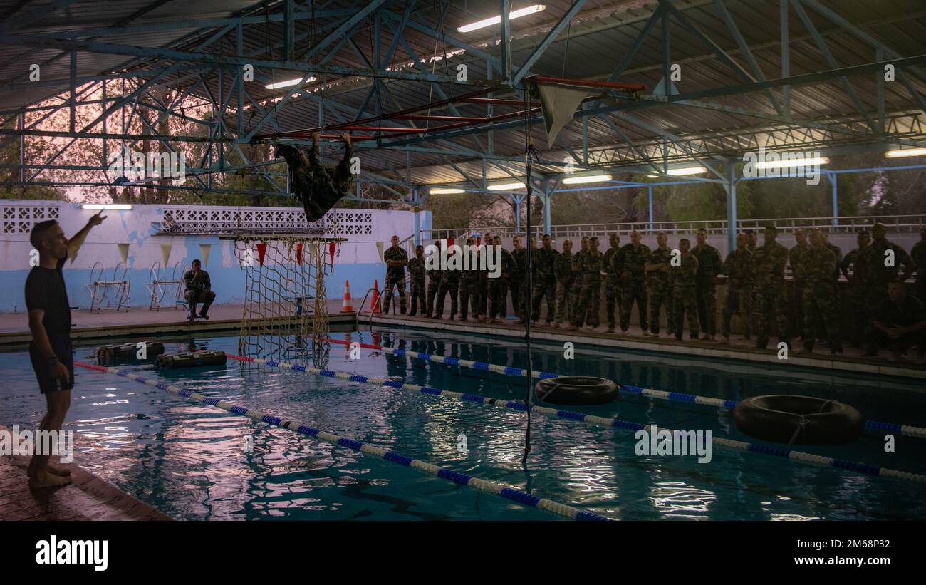 French Forces stationed in Djibouti (FFDJ) demonstrate swimming ...