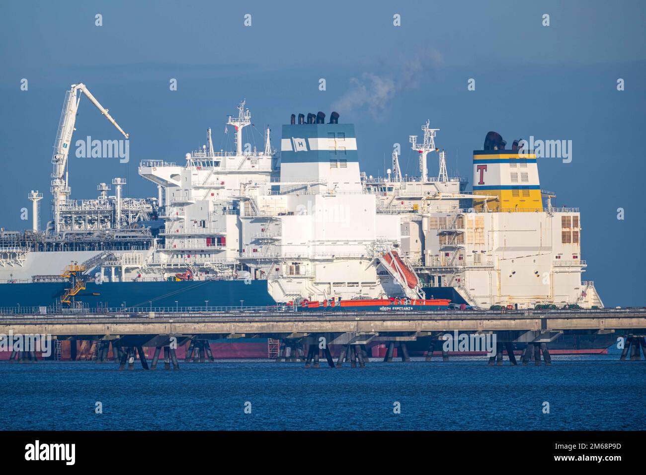 Wilhelmshaven, Germany. 03rd Jan, 2023. The tanker "Maria Energy" (r ...