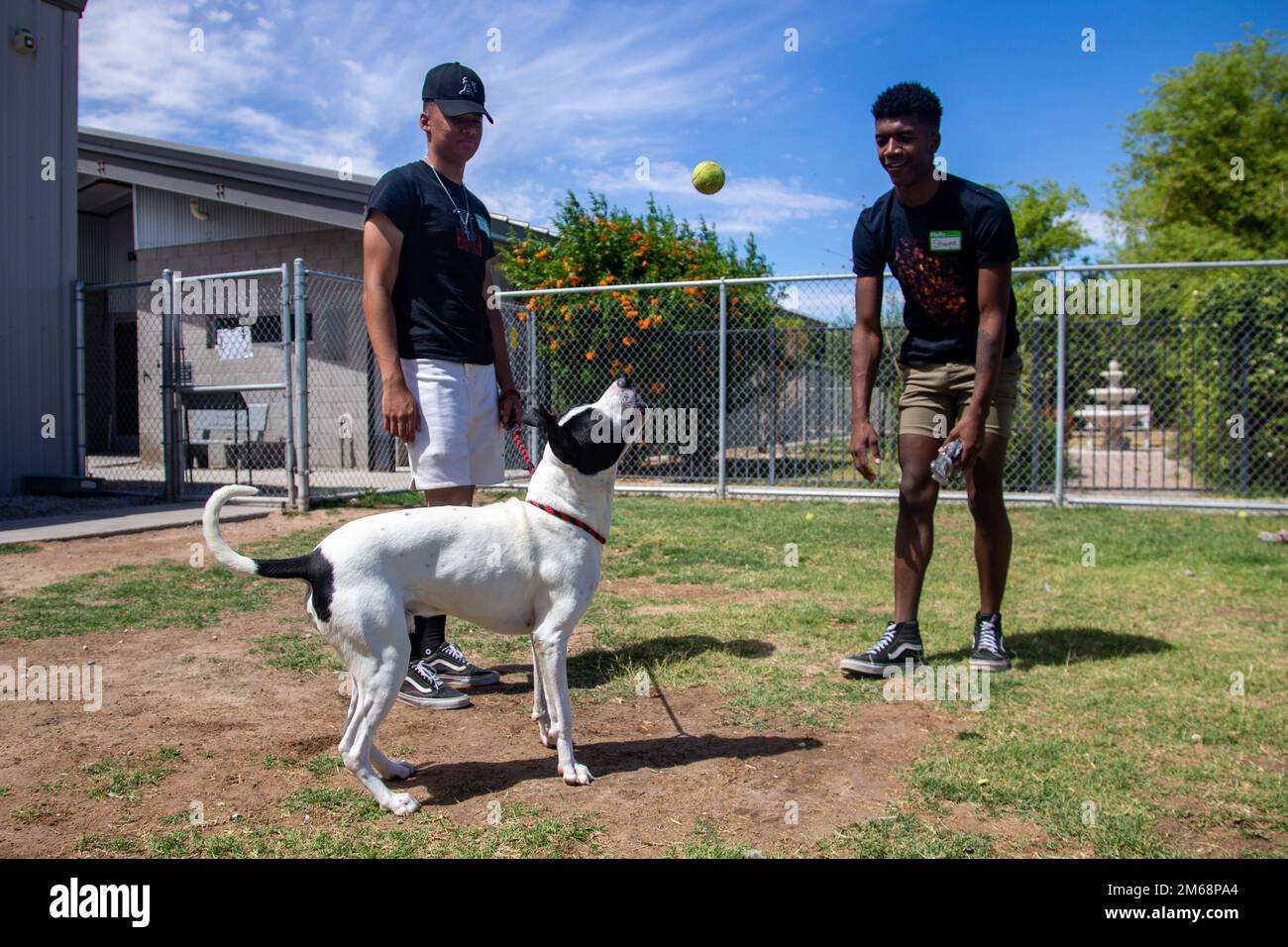 U.S. Marine Corps Pfc. Tyson Hodge (left) and Cpl. Shayne Brooks (right ...