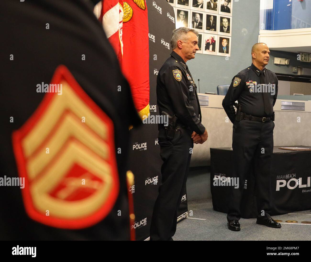 U.S. Marine Corps veteran Samir Guerrero, of the Miami Beach Police ...