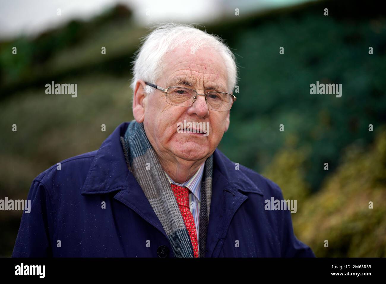 Michael Gallagher standing at the Memorial Garden in Omagh dedicated to ...