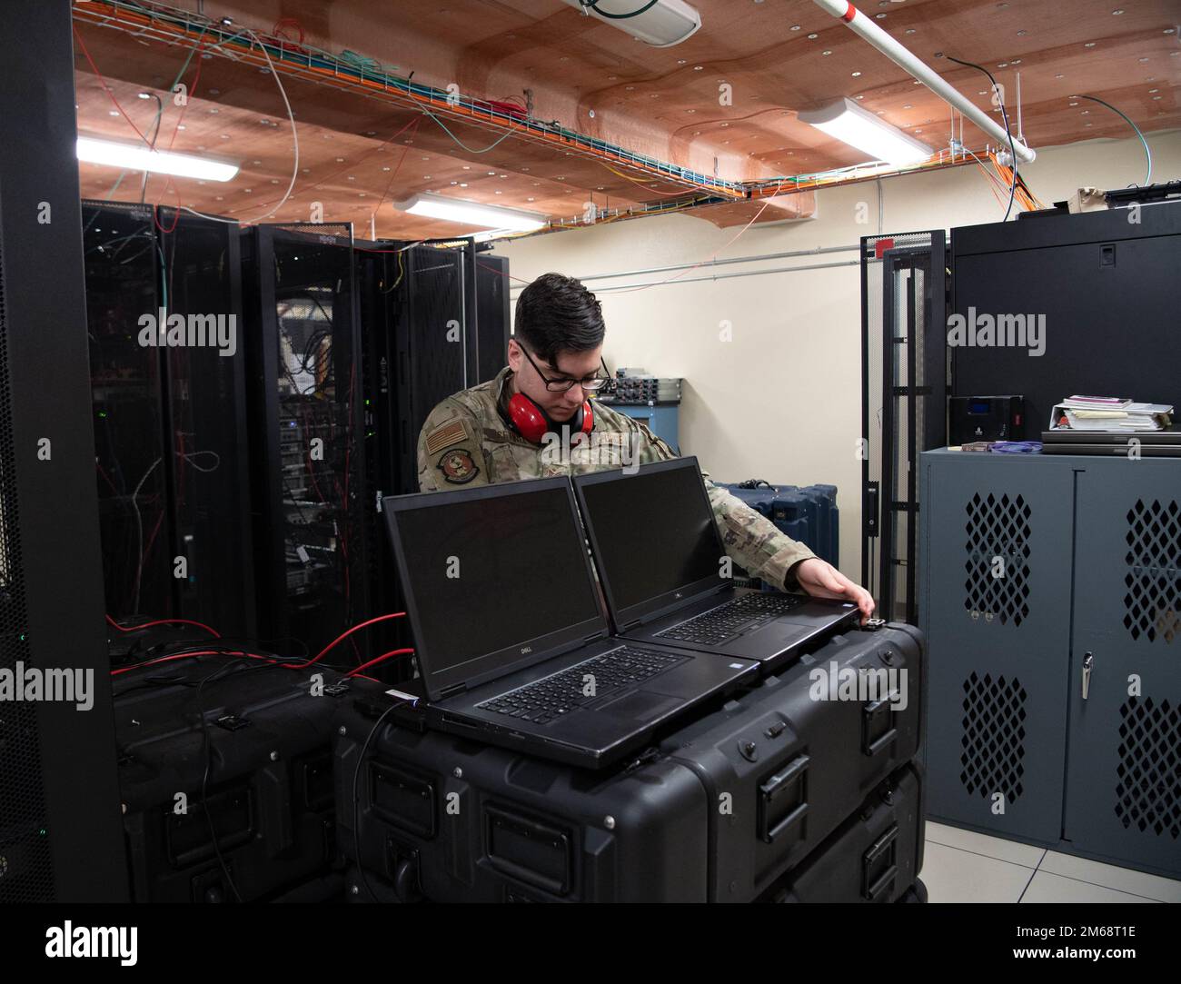 Staff Sgt. Jon Cetinel, 608th Air Communications Squadron cyber defense ...