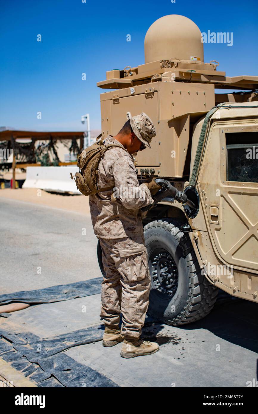 U.S. Marine Corps Lance Cpl. Josue Cardoso, a bulk fuel specialist with ...