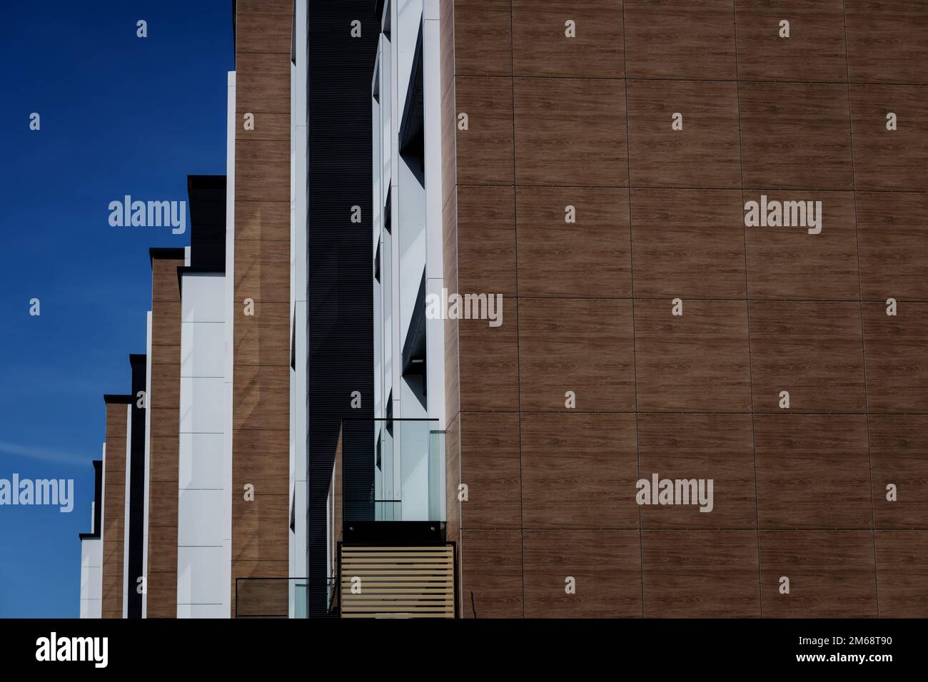 luxurious facade of a residential building. modern European ...
