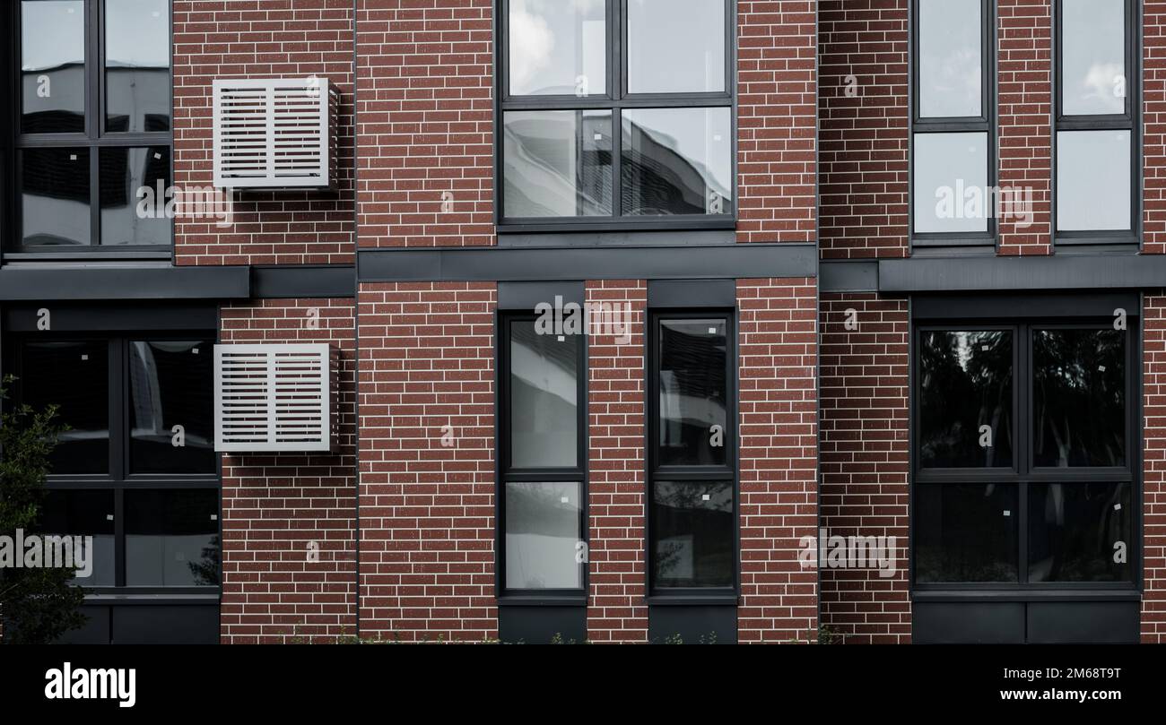 residential brick building. modern european architecture Stock Photo ...