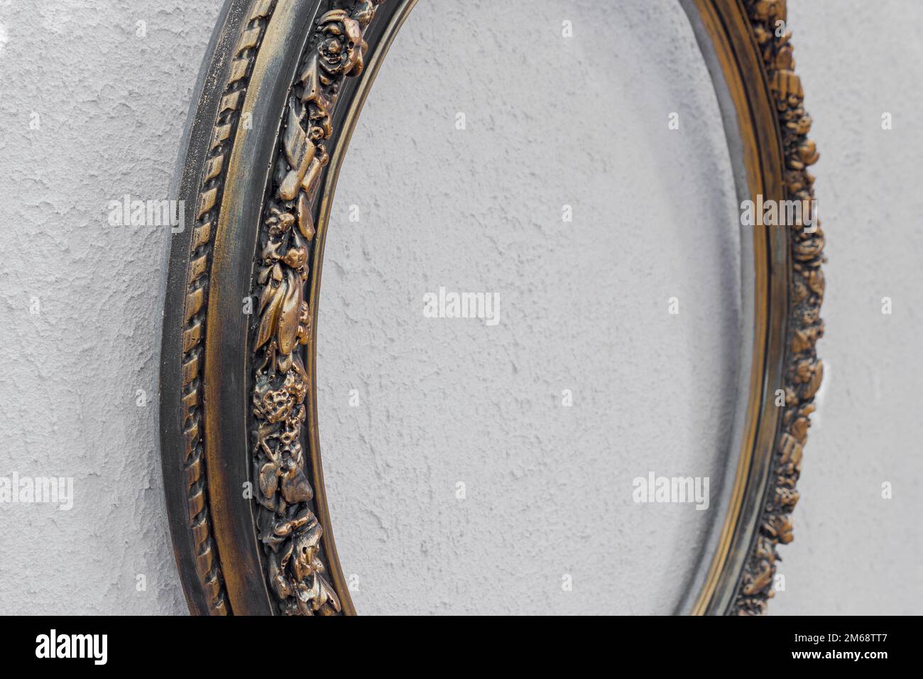 Handcrafted vintage golden bronze picture frame Stock Photo - Alamy