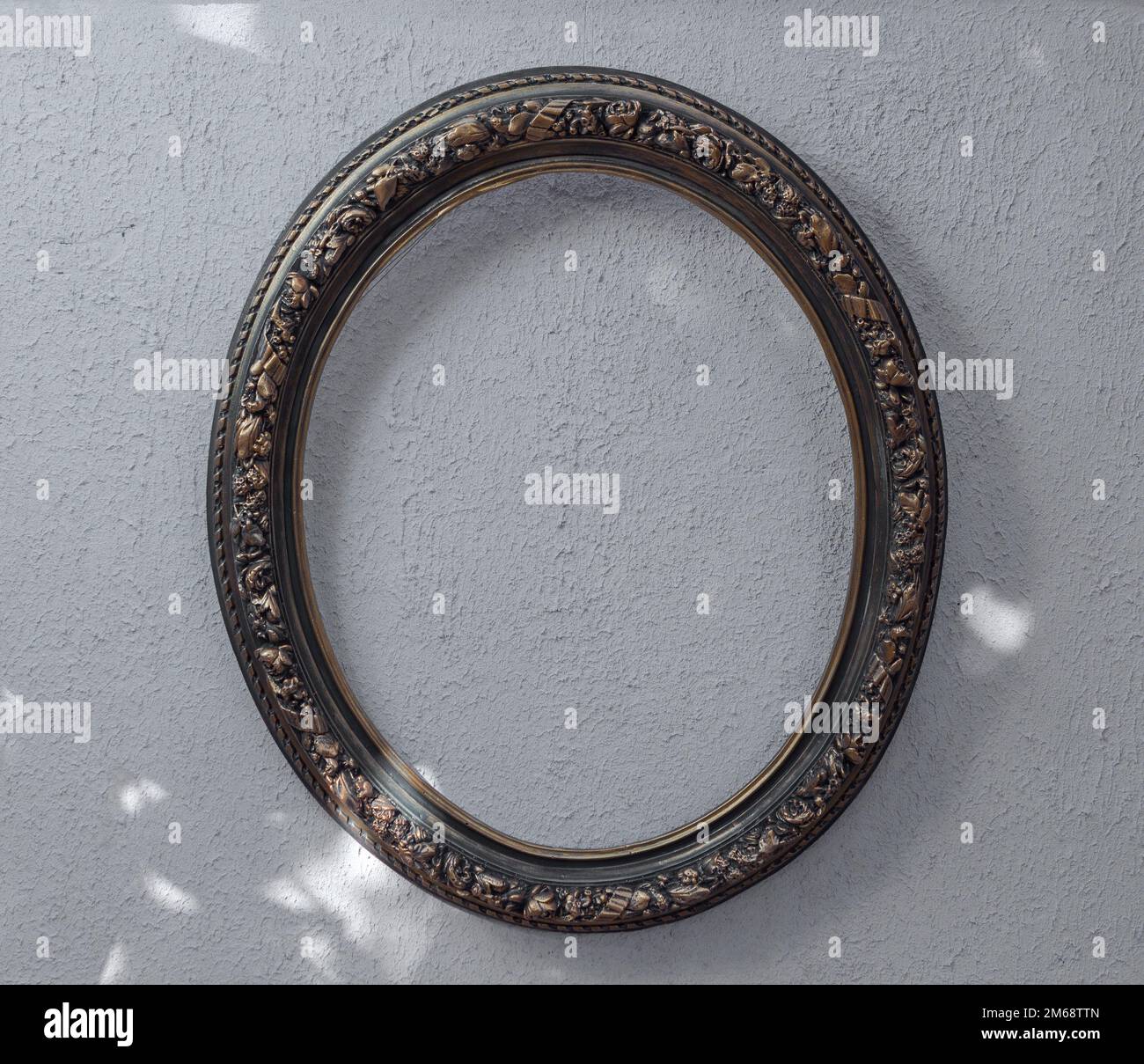 Handcrafted vintage golden bronze picture frame Stock Photo - Alamy