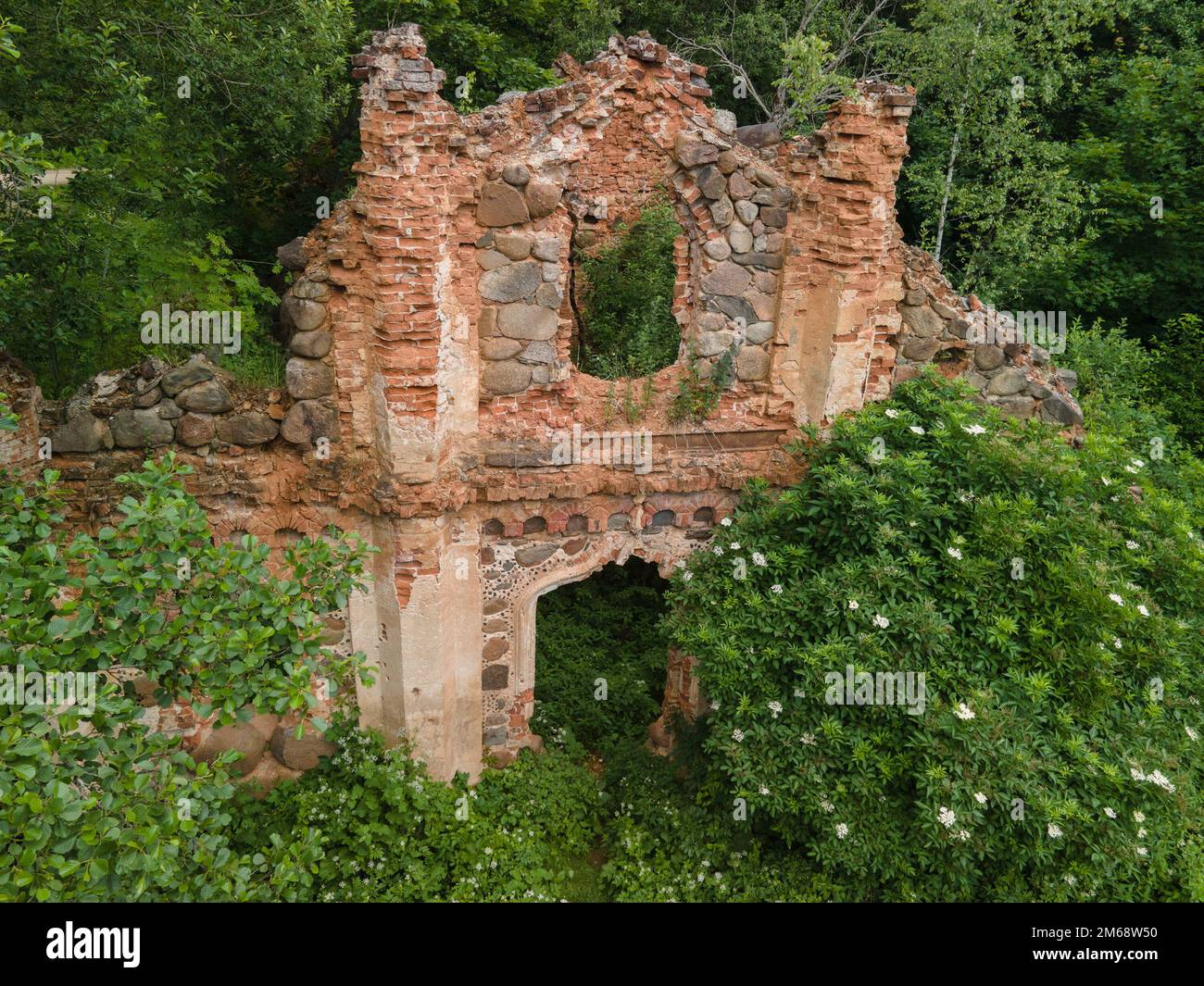 Ruins of an old castle Stock Photo - Alamy