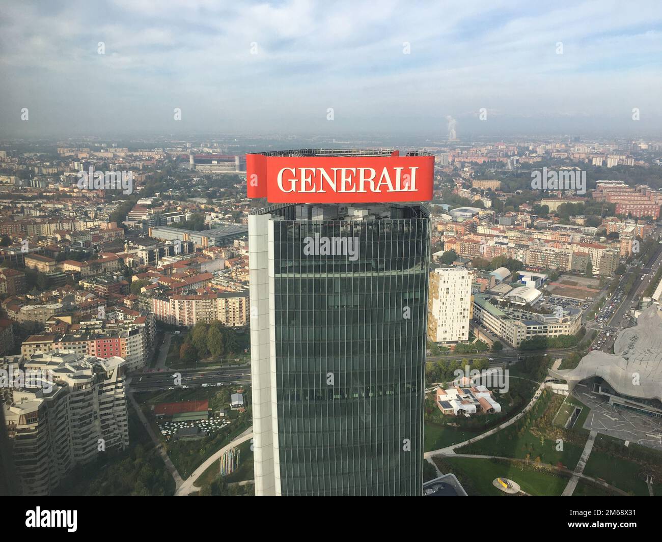 Milan, Italy Milan overviews In the picture: Piazza Tre Torri MiCo ...