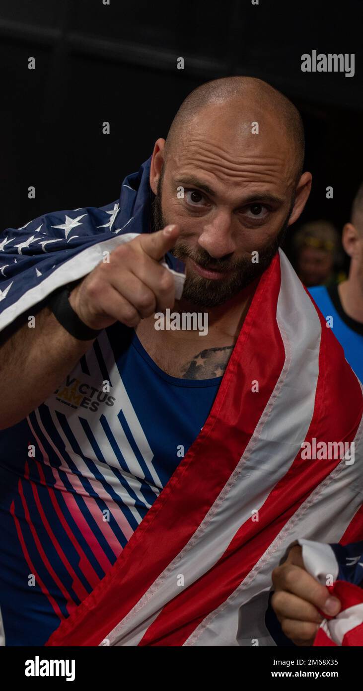 U.S. Air Force Staff Sgt. Matt Cable poses for a photo after winning ...