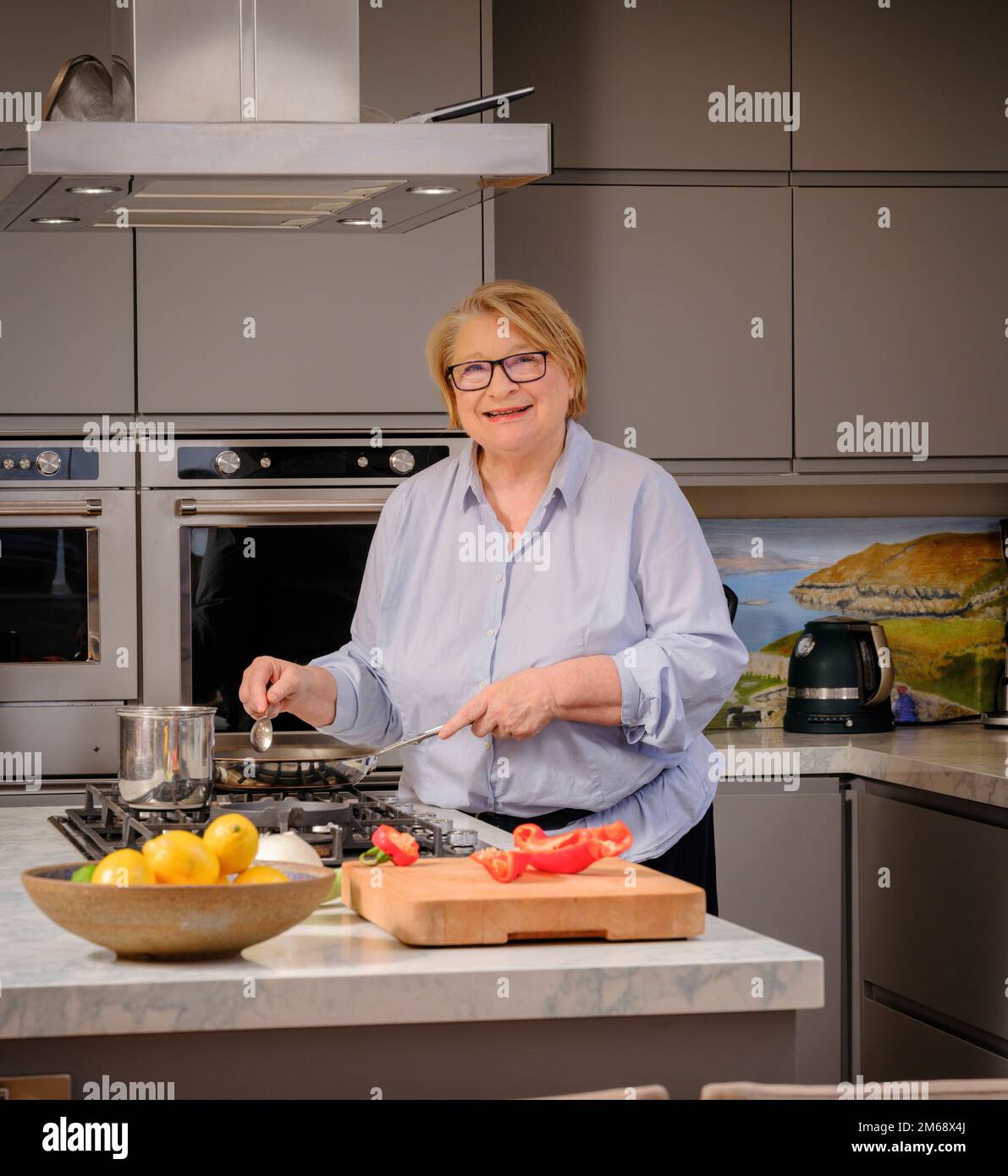 Editorial Use Only - Chef and TV presenter Rosemary Shrager at her home ...