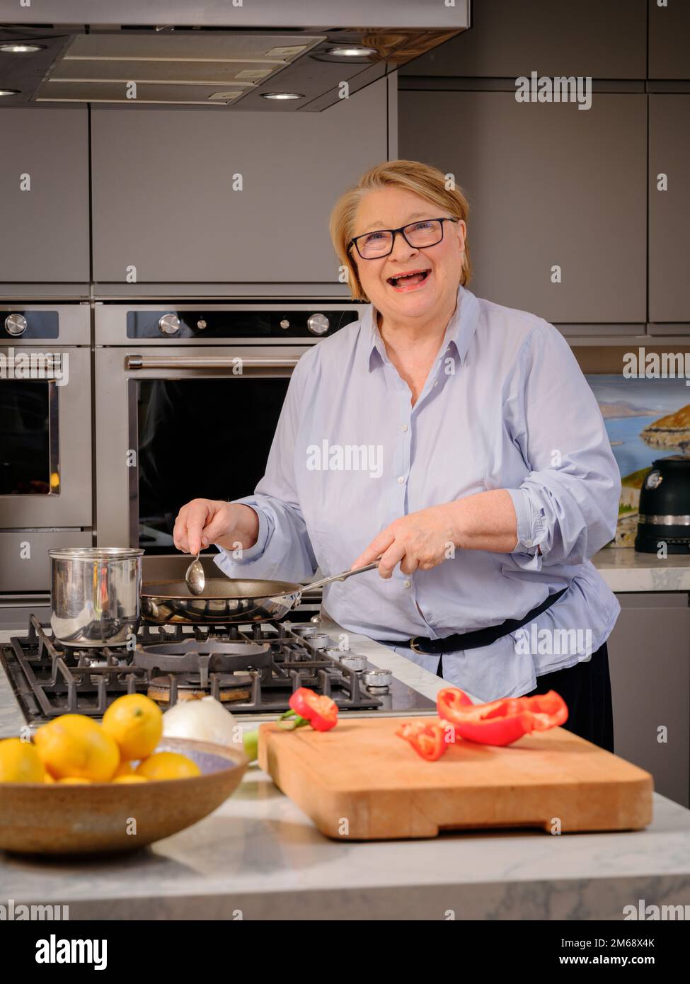 Editorial Use Only - Chef and TV presenter Rosemary Shrager at her home ...